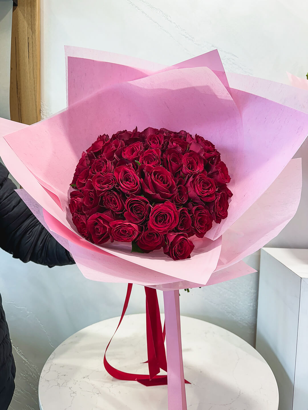 Fifty Red Rose Bouquet – Lily West